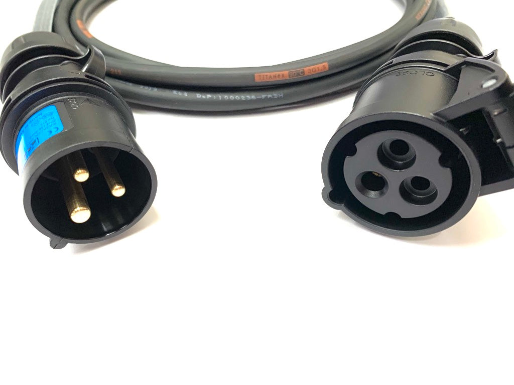 16A 230V IP44 Heavy Duty Extension Lead with H07RN-F Rubber Cable Event ...