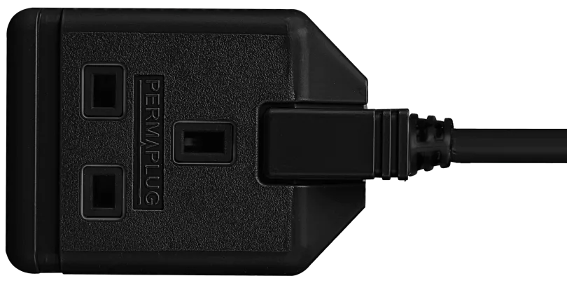 Masterplug 13 Amp 1 Gang Black Heavy Duty Mains Extension Lead - PVC C ...