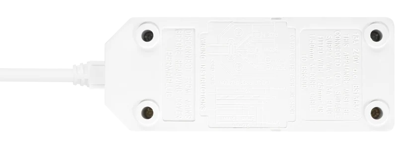 Masterplug 13 Amp 2 Gang White Heavy Duty Mains Extension Lead - PVC C ...