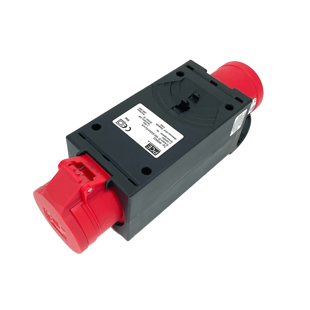 PCE ST ANTON Power Distribution Box 32A 5 Pin 400V 3 Phase with MCB ...