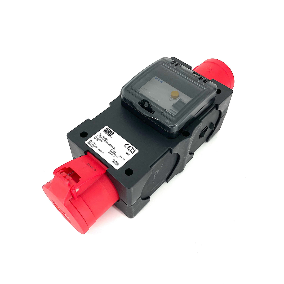 PCE ST ANTON Power Distribution Box 32A 5 Pin 400V 3 Phase with In-Line ...