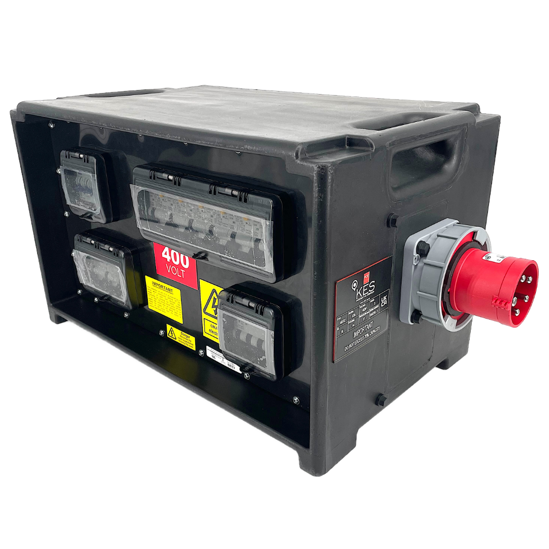 PCE MERZ Distribution Box 63A 400V - RCBOs (A797) – Cinemattag LX