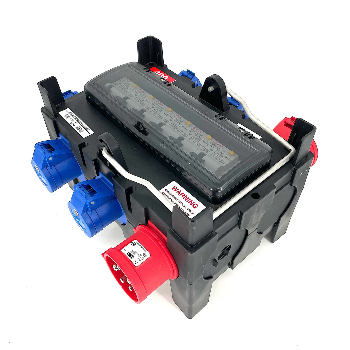 PCE ISCHL Power Distribution Box 32A 5 Pin 400V 3 Phase with RCBO ...