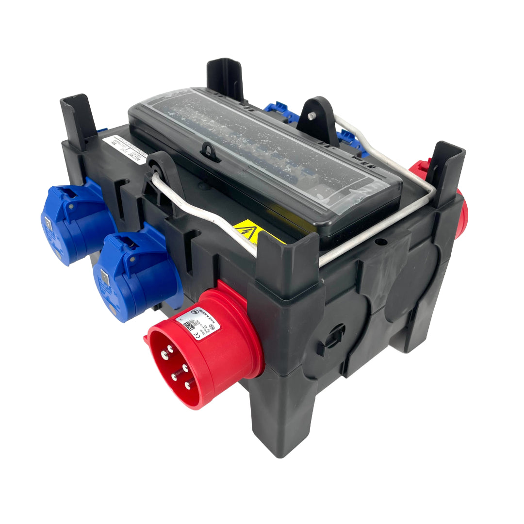 PCE ISCHL Power Distribution Box 32A 5 Pin 400V 3 Phase with MCB/RCBO ...