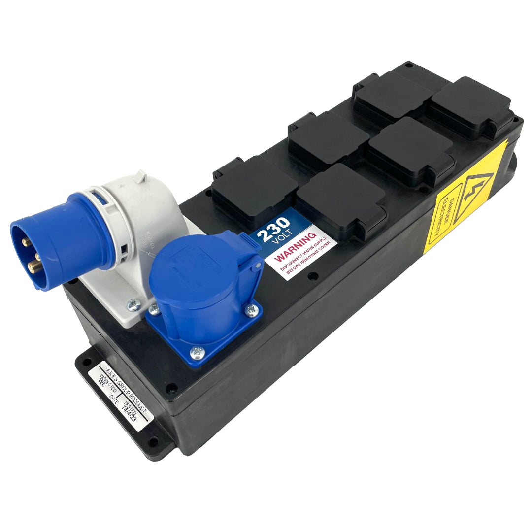 PCE STEYR Power Distribution Box 16A 3 Pin 230V Single Phase to 13A 3 ...