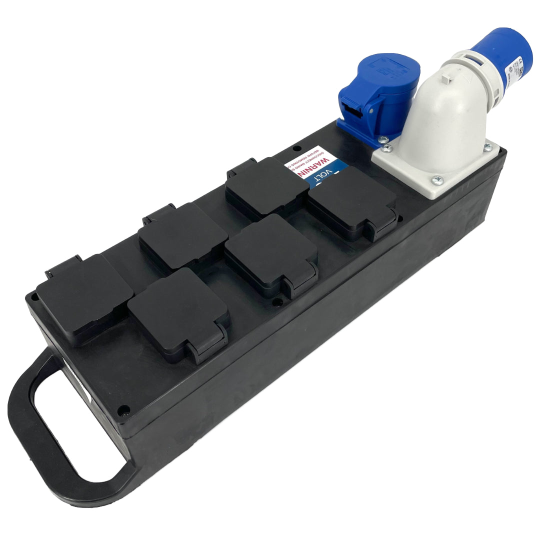 PCE STEYR Power Distribution Box 16A 3 Pin 230V Single Phase to 13A 3 ...