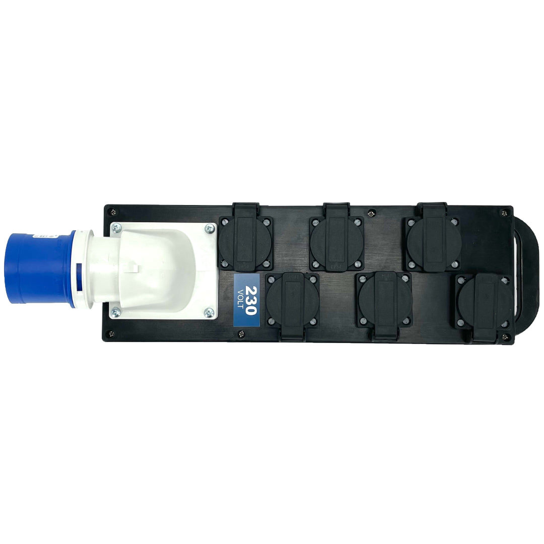 PCE STEYR Power Distribution Box 32A 3 Pin 230V Single Phase to 13A 3 ...