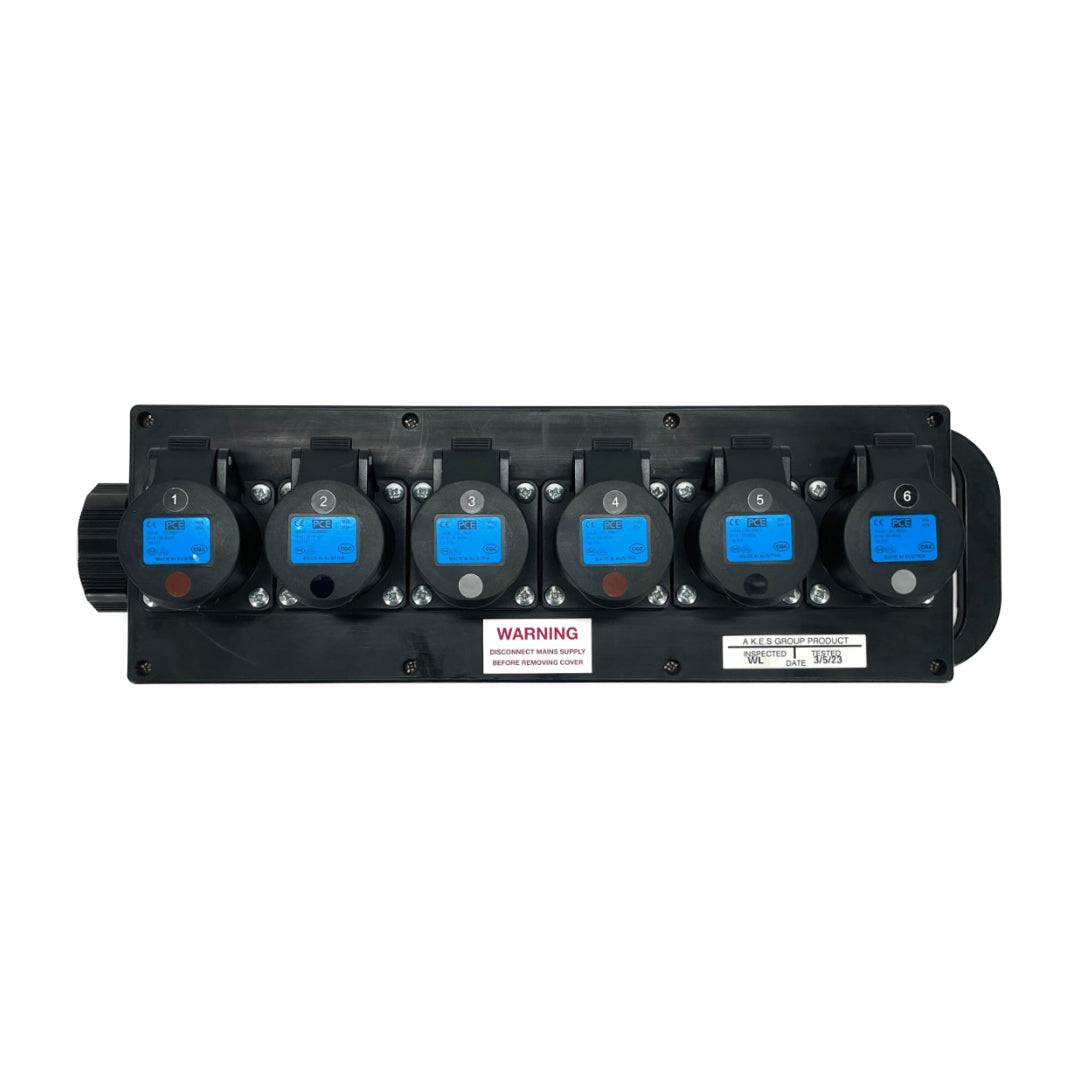 PCE STEYR Power Distribution Box Socapex to 16A 3 Pin 230V Single Phase ...