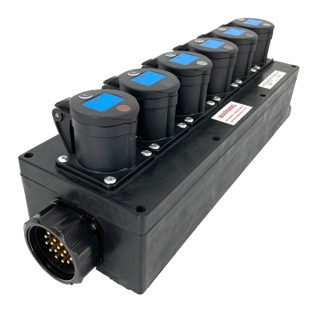 PCE STEYR Power Distribution Box Socapex to 16A 3 Pin 230V Single Phase ...