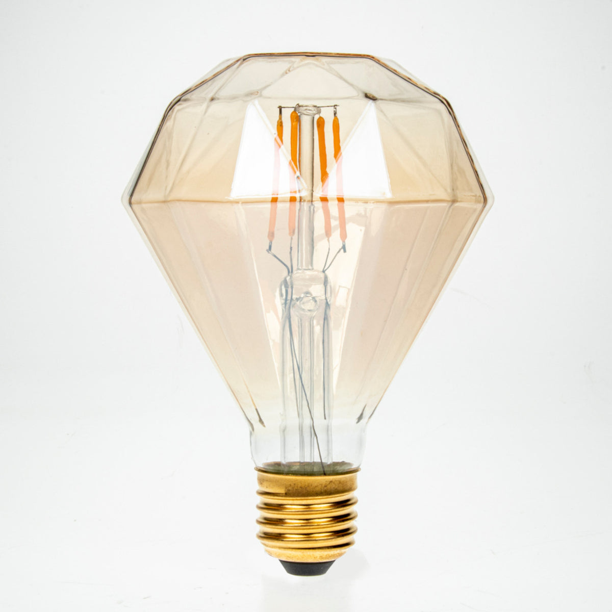 Prolite 240V 4W ES (E27) LED Diamond Gold G95 Dimmable Filament Lamp ...