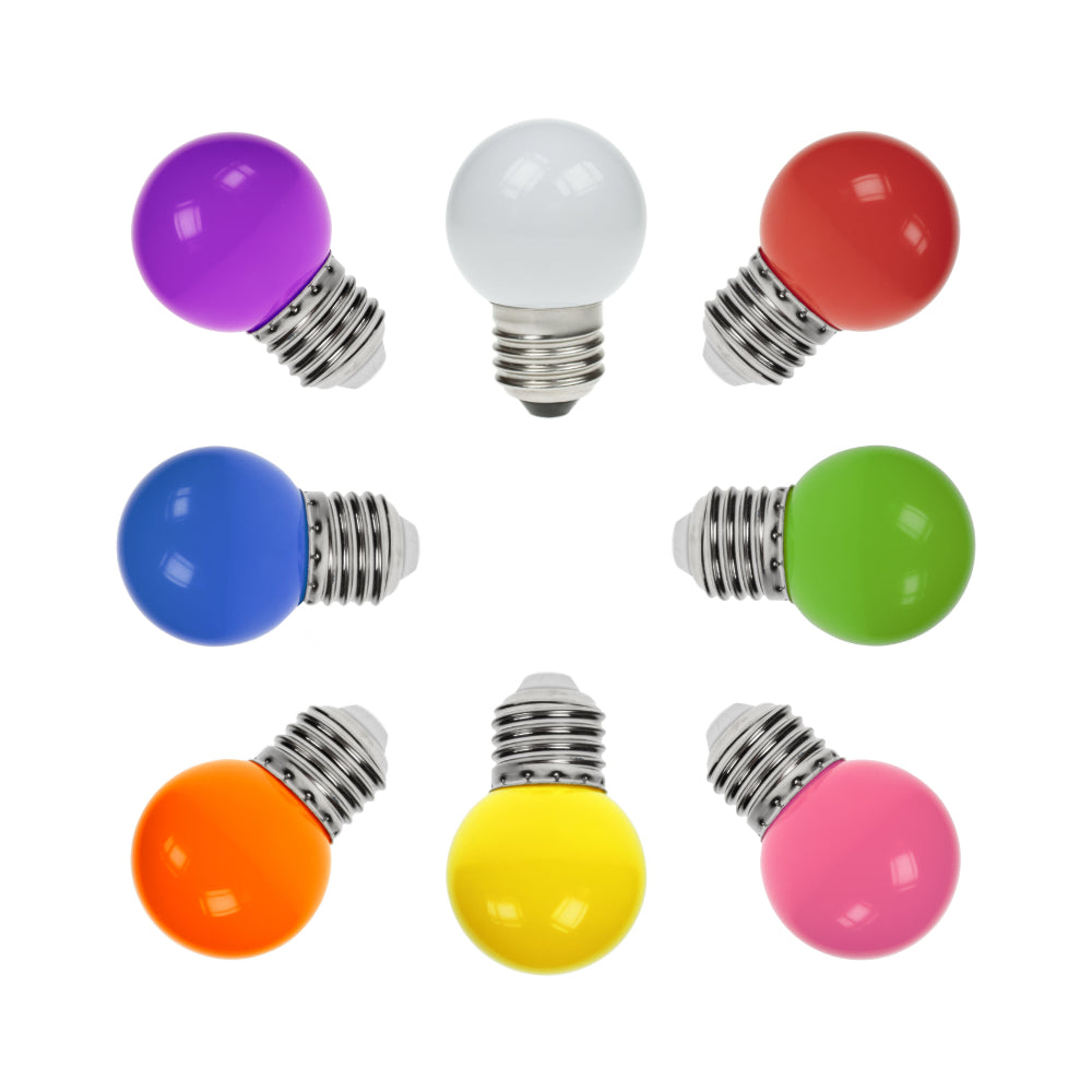 Prolite 240V 1.5W ES (E27) 6000K Daylight White LED Poly Golf Ball ...