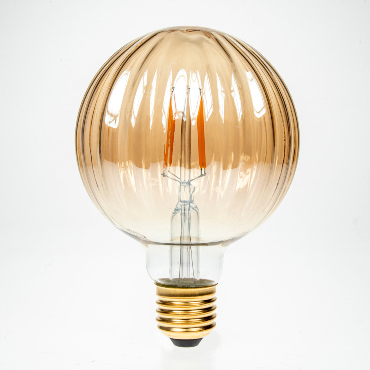 Prolite 240V 4W ES (E27) LED Pumpkin Gold G95 Dimmable Filament Lamp ...