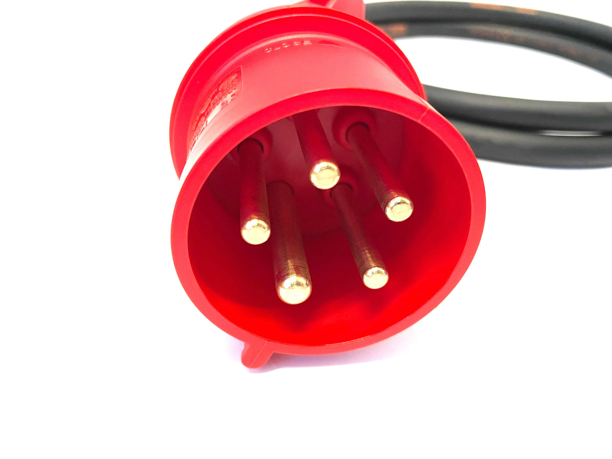 32A 5 Pin 400V 3 Phase Plug to 32A 3 Pin 230V 1 Phase Socket Adaptor ...