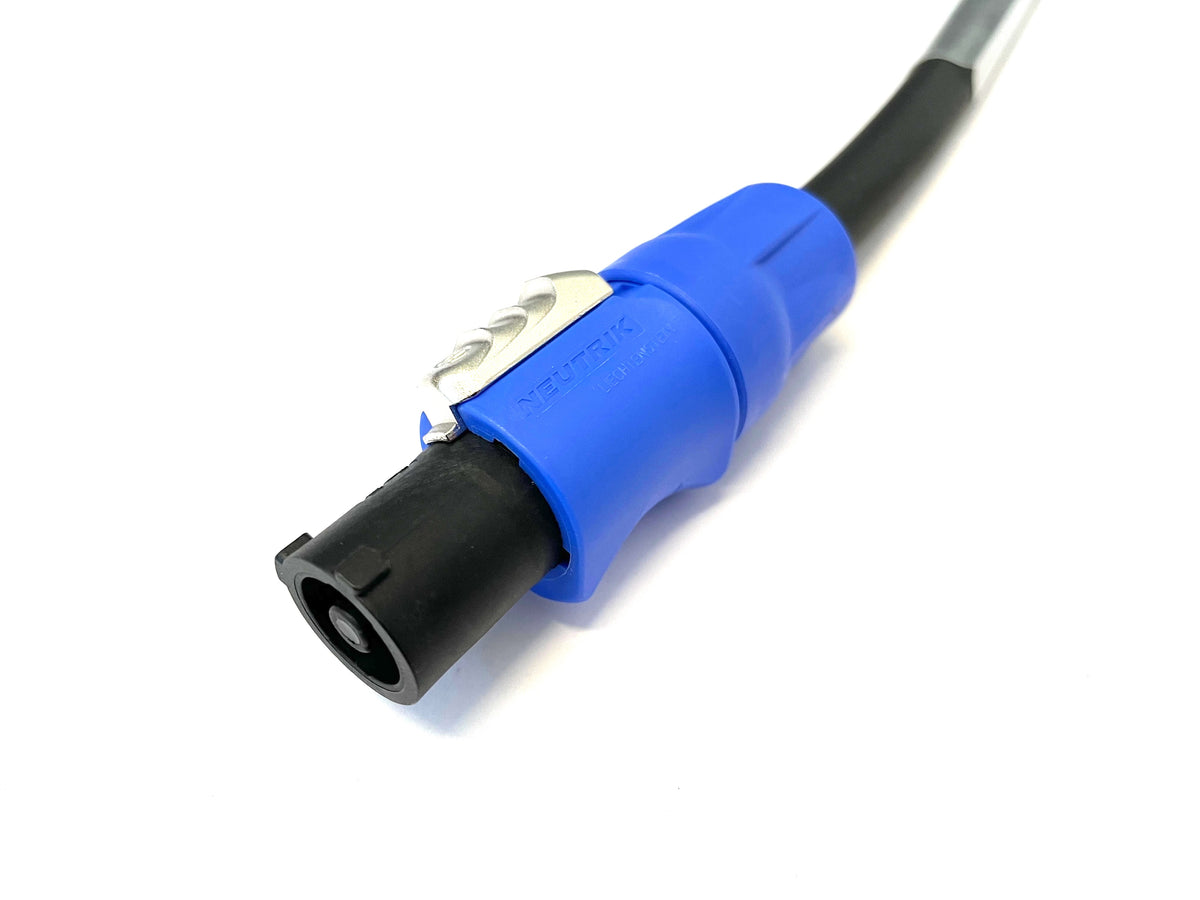 16A Plug to Neutrik powerCON Blue 230V H07RN-F Adaptor Cable | Black ...